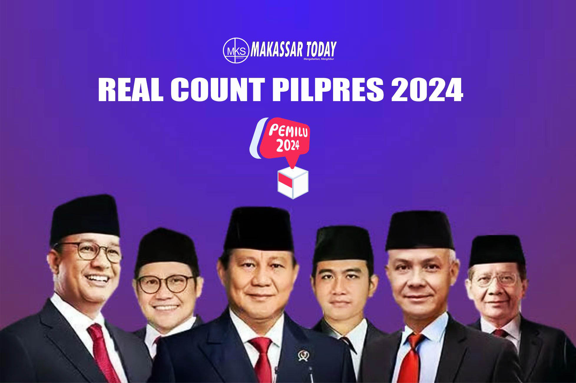 Real Count Pilpres 2024 untuk Wilayah Kota Makassar, Lihat di sini! – Makassar Today