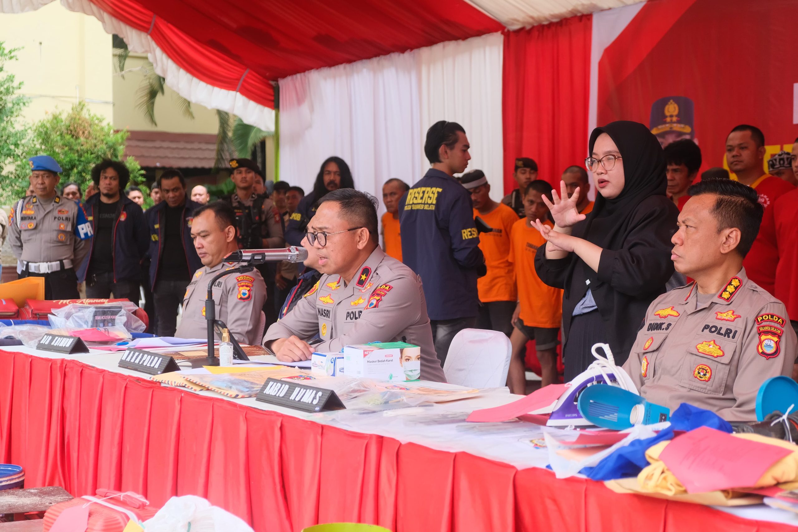 Polda Sulsel Tangkap 847 Orang Selama Operasi Pekat Lipu 2024 – Makassar Today