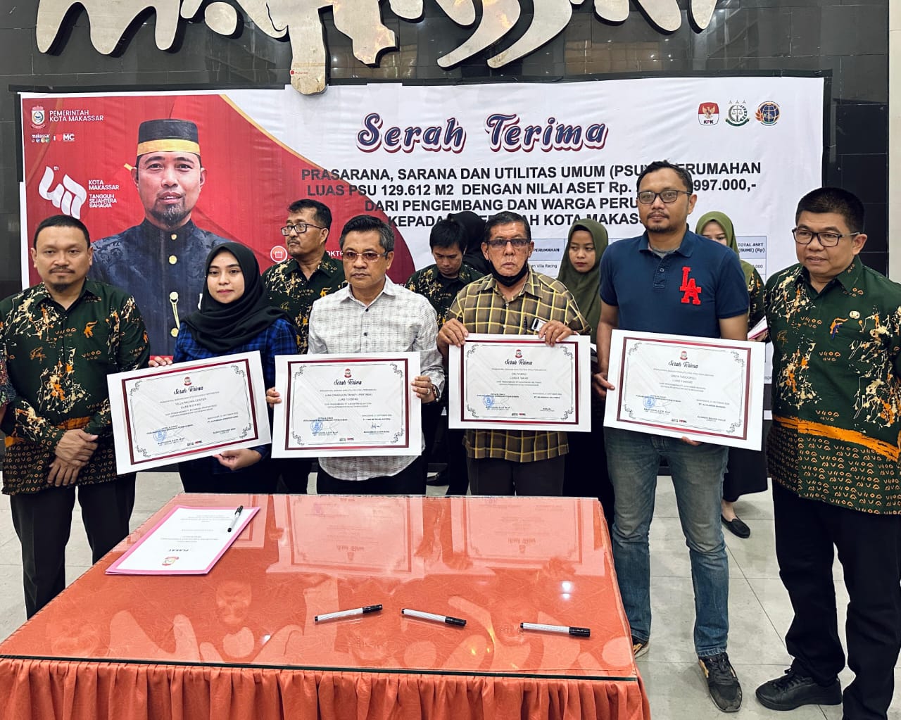 Warga dan Pengembang Perumahan Serahkan PSU Senilai Rp232 Miliar ke Pemkot Makassar – Makassar Today