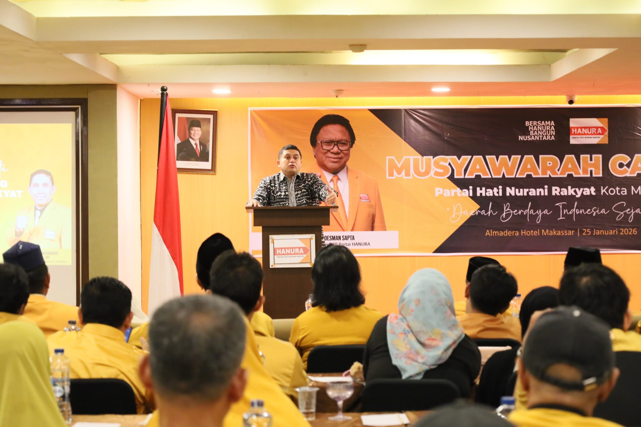 Hadiri Muscab Hanura Makassar, Appi Tekankan Sinergitas Bangun Kota ...